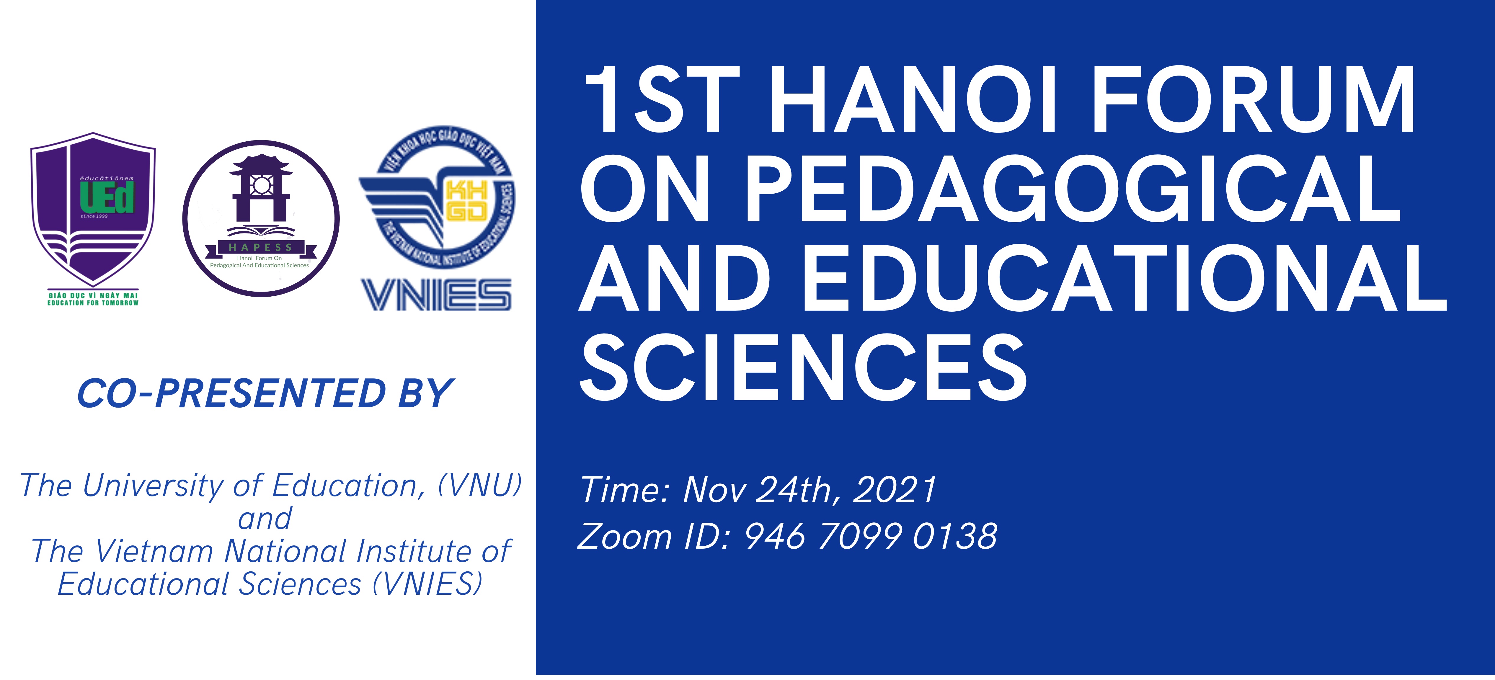 24/11/2021 sẽ diễn ra “Diễn đàn Hà Nội lần thứ nhất về Khoa học Giáo ...